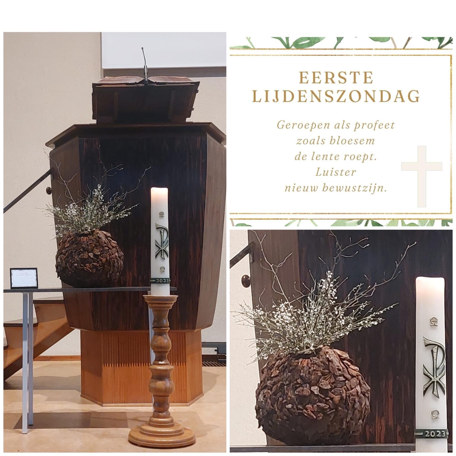 Liturgische bloemschikking Eerste Lijdenszondag 2024 - Hervormde ...